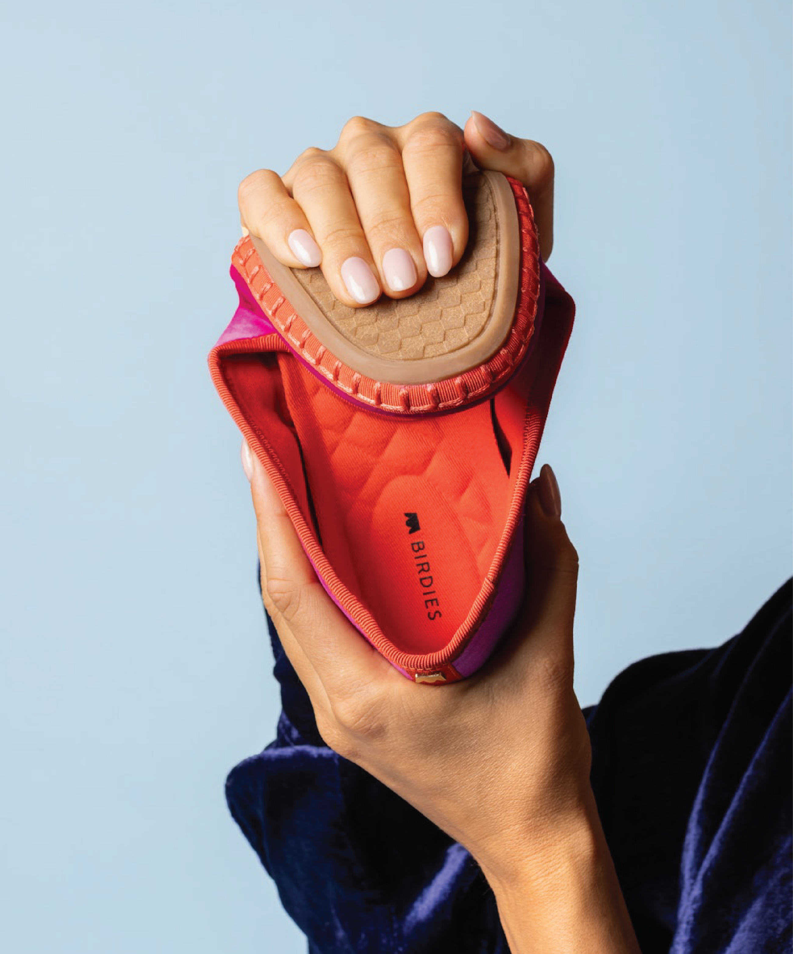 The Heron | Hot Pink Velvet | Women's Flats | Birdies