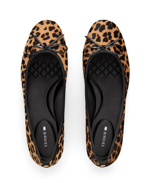 The Hummingbird 30 | Leopard Print Calf Hair | Women's Heels | Birdies
