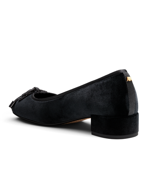 The Hummingbird 30 | Black Velvet Bow | Women's Heels | Birdies
