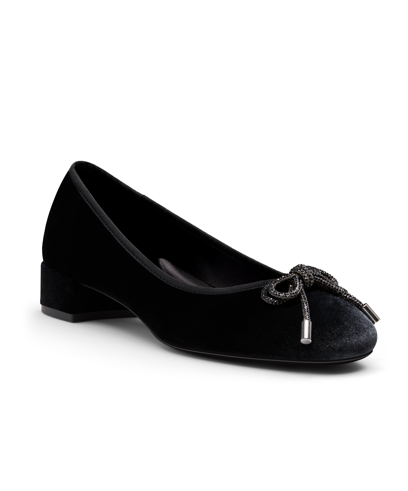 The Hummingbird 30 | Black Velvet Bow | Women's Heels | Birdies